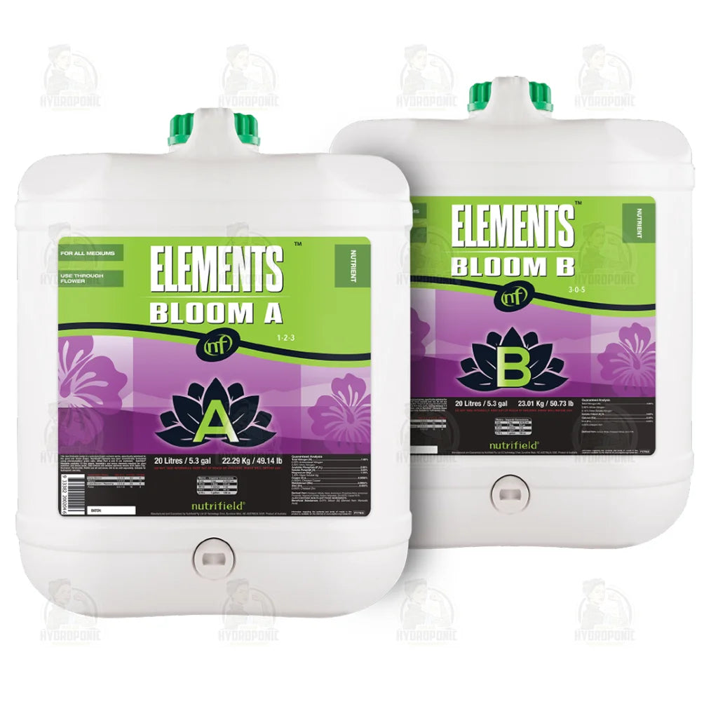 Nutrifield Elements Bloom A&B 20L – Hello Hydroponics